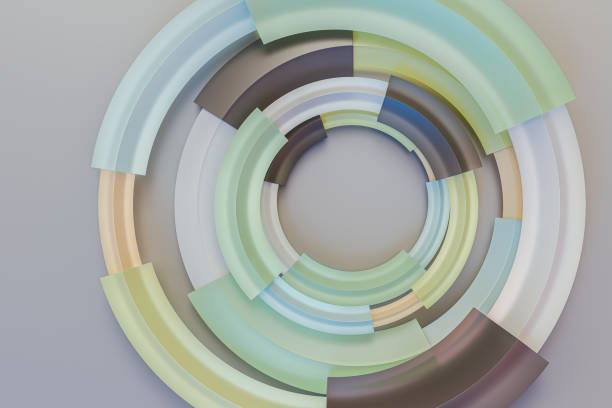 Free picture: Abstract design of pastel colorful circles, overlapping ...
