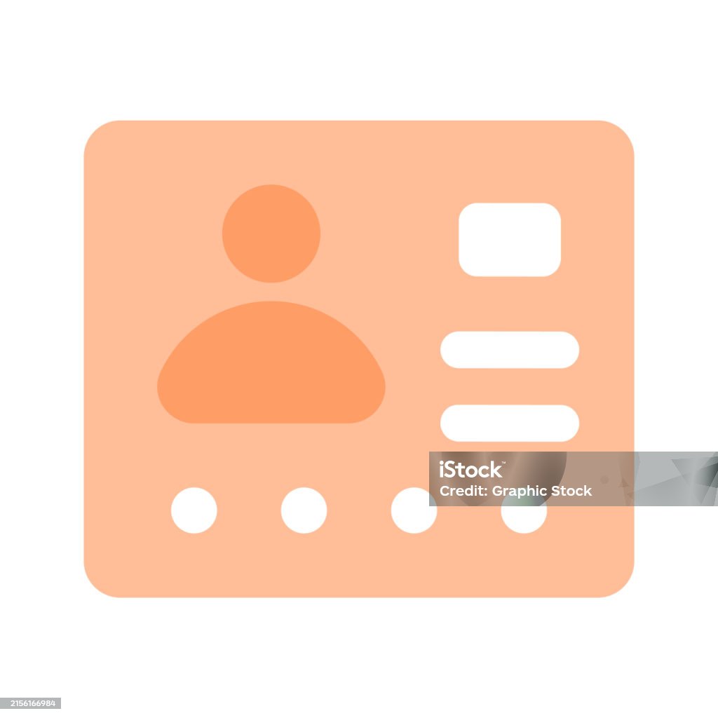 Id Card Icon Design Personal Information Card Vector Design Stock ... Id Card Icon Design Personal Information Card Vector Design Stock ...