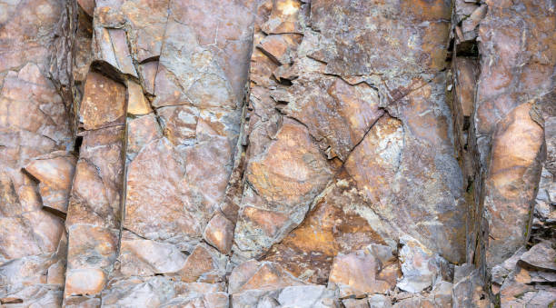 Free picture: Close-up of a grey sandstone rock with stain of motor oil ...