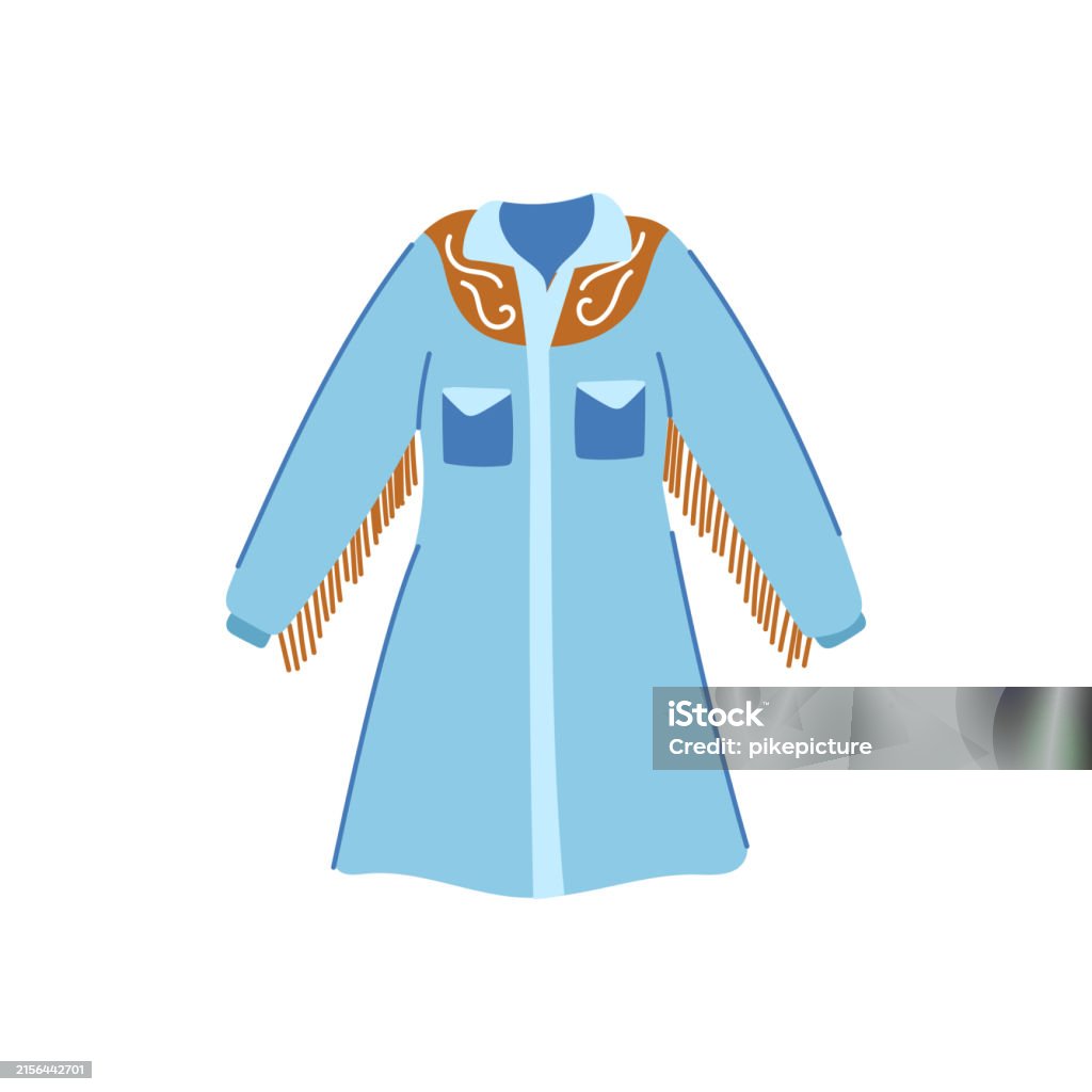 Rodeo Cowgirl Dress Cartoon Vector Illustration Stock Illustration