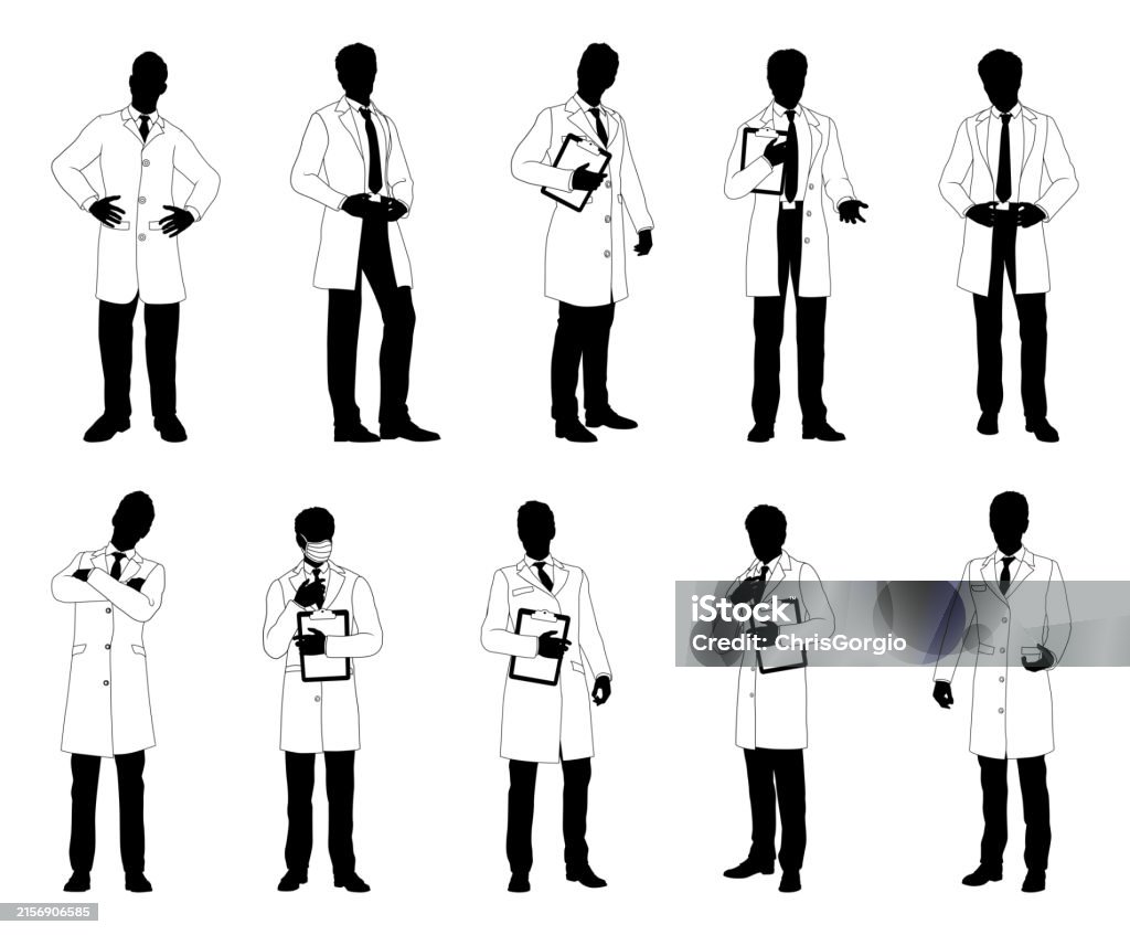 Scientists Professors Engineers Silhouettes Set Stock Illustration ... Scientists Professors Engineers Silhouettes Set Stock Illustration ...