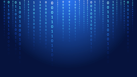 Computer Background Of Numbers Analytics Sorting Structuring Information Transfer Blue