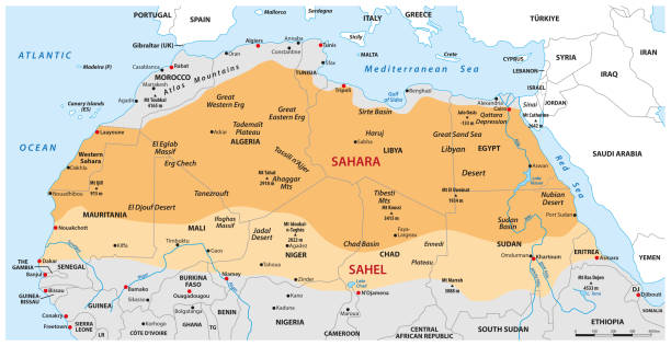Free Stock Photo of Old Sahara Desert Map | Download Free Images and ...