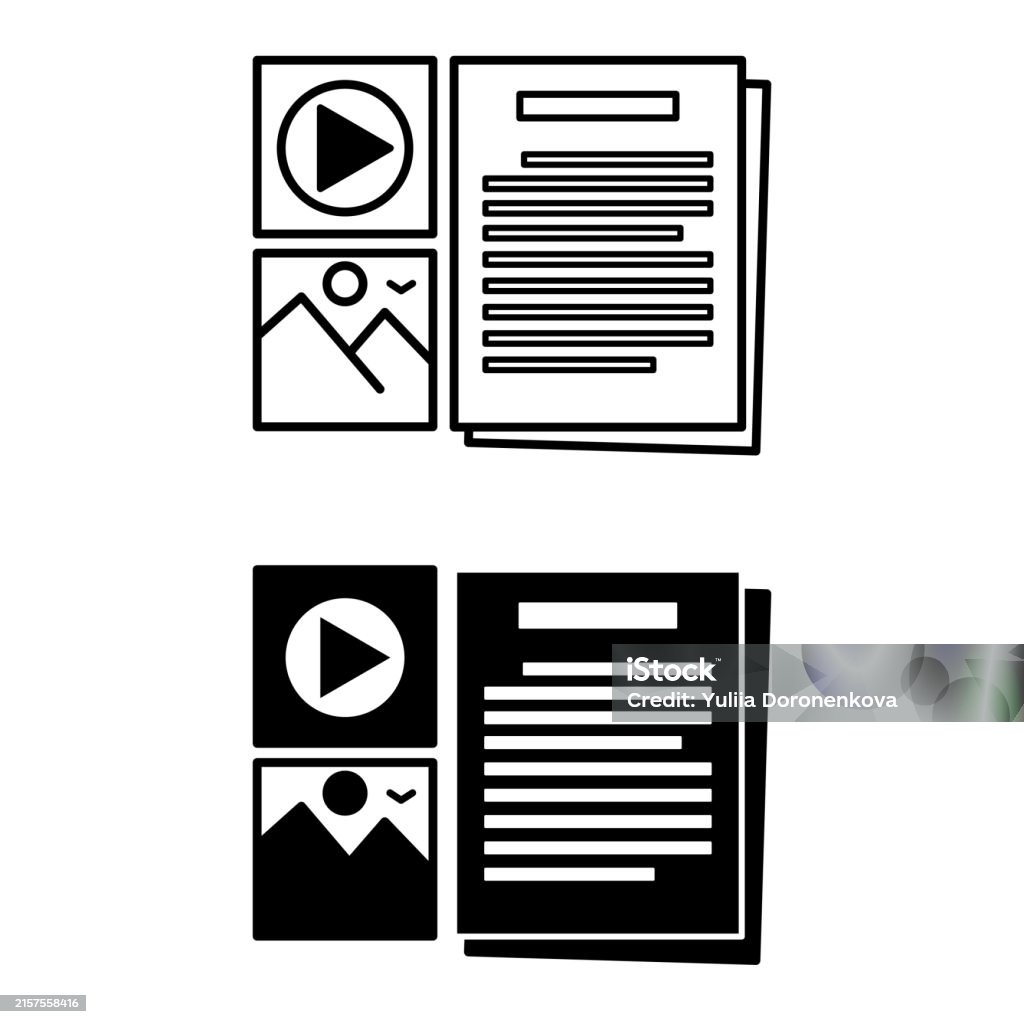 Content Creation Icons Black And White Vector Icons Media Photo And ... Content Creation Icons Black And White Vector Icons Media Photo And ...