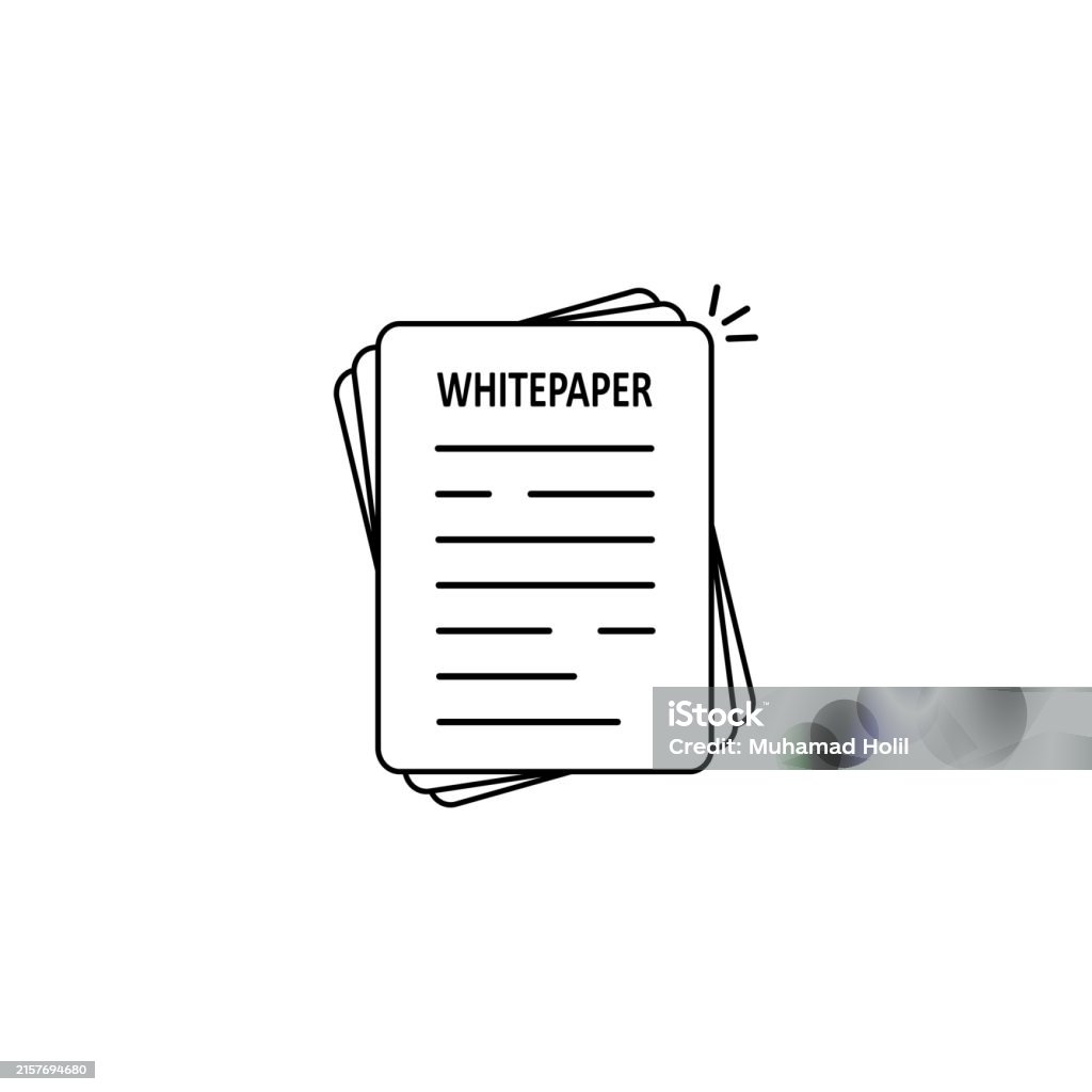 Thin Line Whitepaper Minimal Icon Stock Illustration - Download Image ... Thin Line Whitepaper Minimal Icon Stock Illustration - Download Image ...