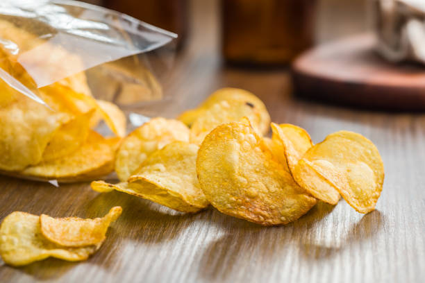 Free Stock Photo of Potato Chips spilled on the table | Download Free ...
