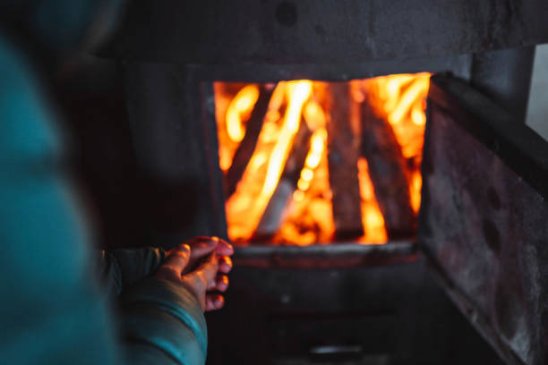 Free Stock Photo of Intense Fire Burning in a Fireplace | Download Free ...