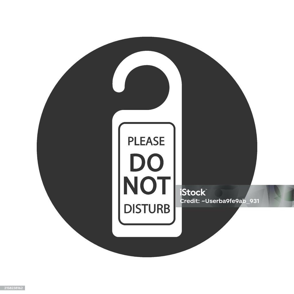 Do Not Disturb Sign Vector Icon Stock Illustration Download Image Now