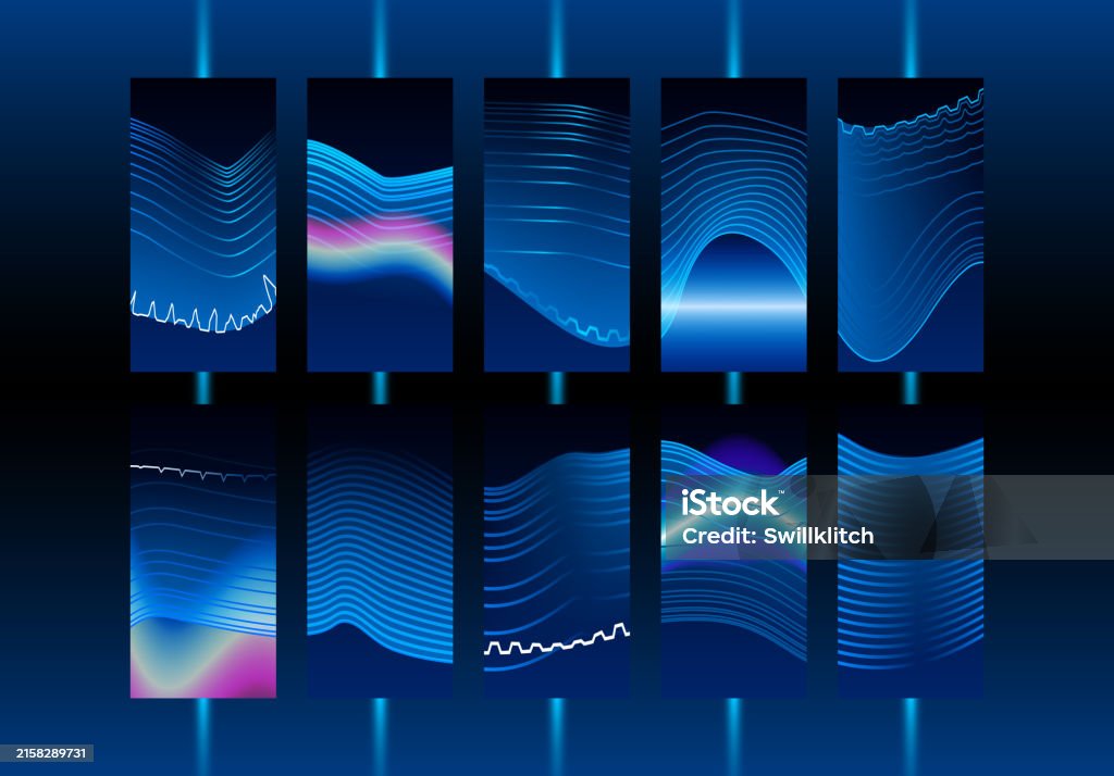 Business Abstraction With Infographics Style Data Display Blocks In