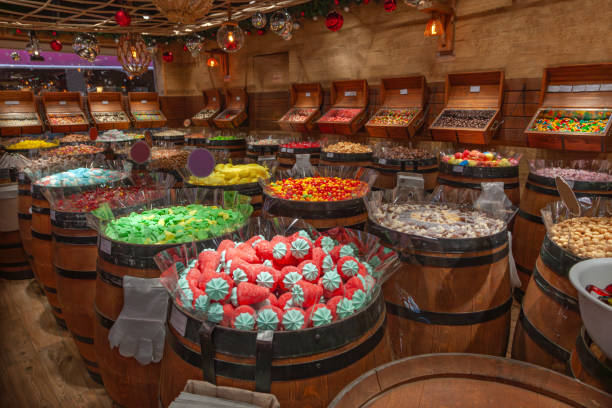 Free Stock Photo of Assorted Candy Display in Baskets | Download Free ...