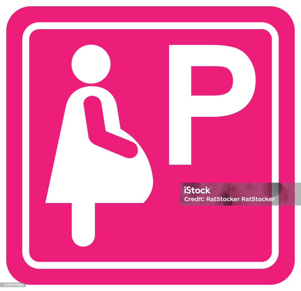 Ilustración de Maternity Car Parking Symbol Sign Vector Illustration ... Ilustración de Maternity Car Parking Symbol Sign Vector Illustration ...