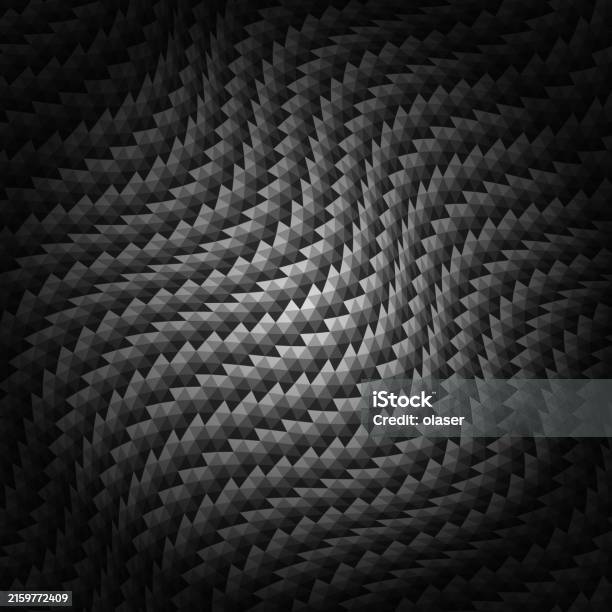 Semistriped Triangle Wave Pattern Strong Vignette Stock Illustration