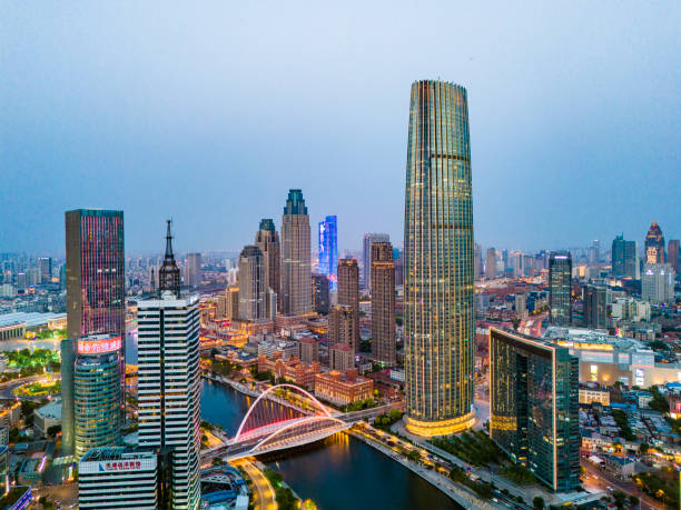 Tianjin Sunset City Aerial - Free photo on Pixabay