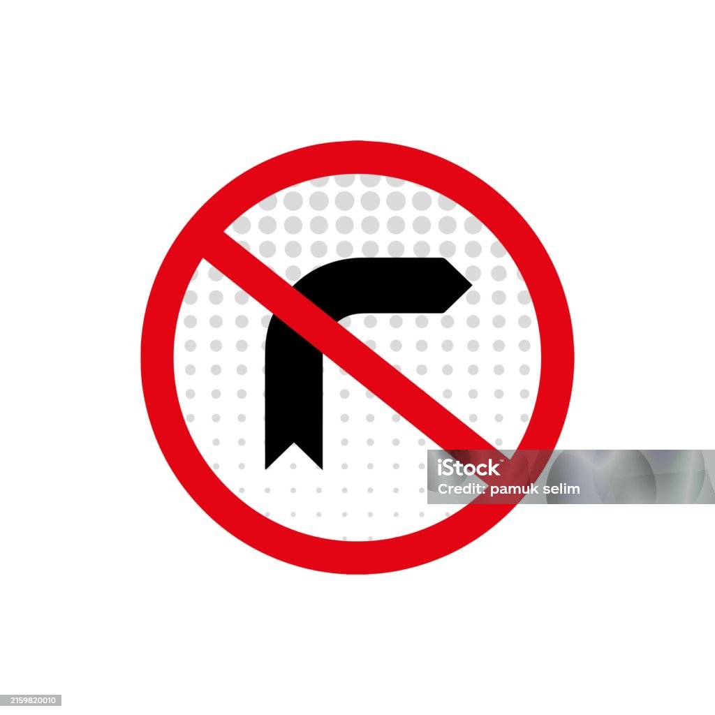 Turn Right Sign Stock Illustration Download Image Now Advice Arrow Symbol Curve Istock
