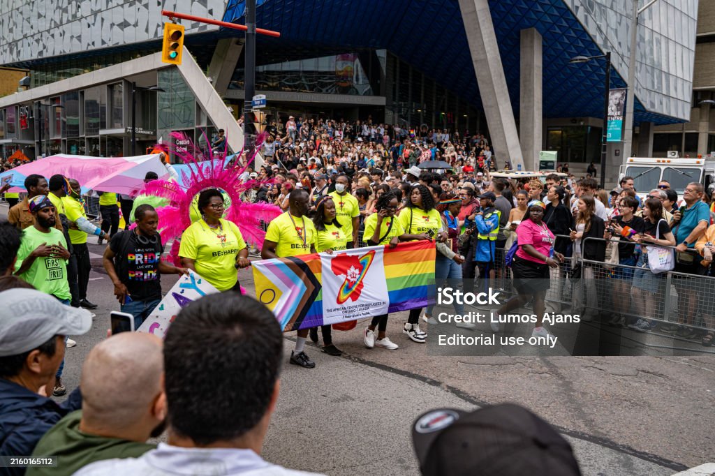 Crowds Of People At The 2024 Annual Pride Parade In Downtown Toronto Toronto Canada Jun 30 2024
