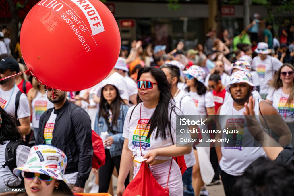 Crowds Of People At The 2024 Annual Pride Parade In Downtown Toronto Toronto Canada Jun 30 2024