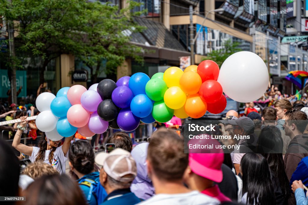 Crowds Of People At The 2024 Annual Pride Parade In Downtown Toronto Toronto Canada Jun 30 2024