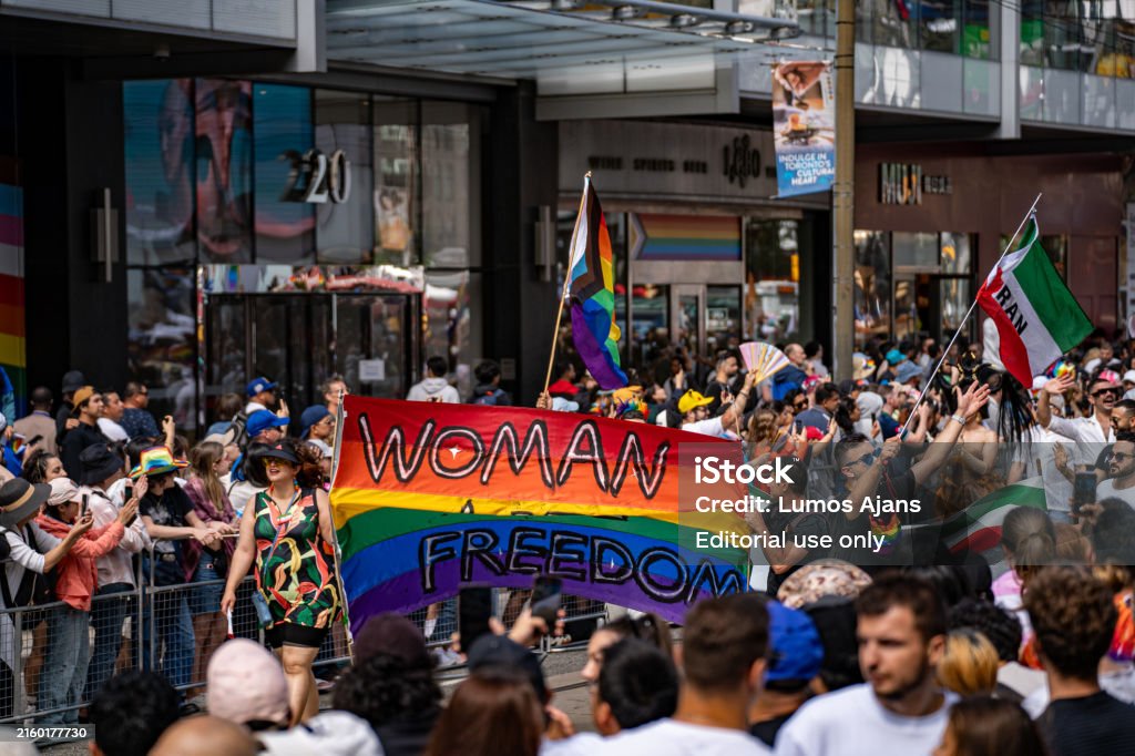 Crowds Of People At The 2024 Annual Pride Parade In Downtown Toronto Toronto Canada Jun 30 2024
