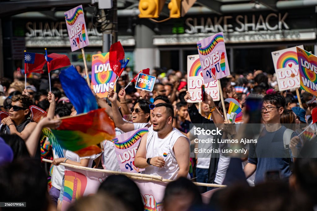 Crowds Of People At The 2024 Annual Pride Parade In Downtown Toronto Toronto Canada Jun 30 2024