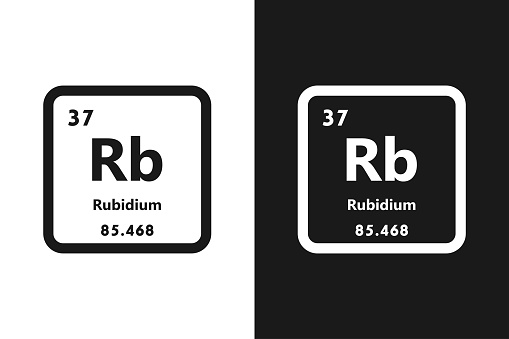 Ilustración de Rubidio Rb Icono De Elemento Periódico Químico El ... Ilustración de Rubidio Rb Icono De Elemento Periódico Químico El ...