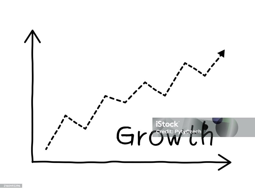 Doodle Drawing Growth Line Chart Stock Illustration - Download Image ... Doodle Drawing Growth Line Chart Stock Illustration - Download Image ...