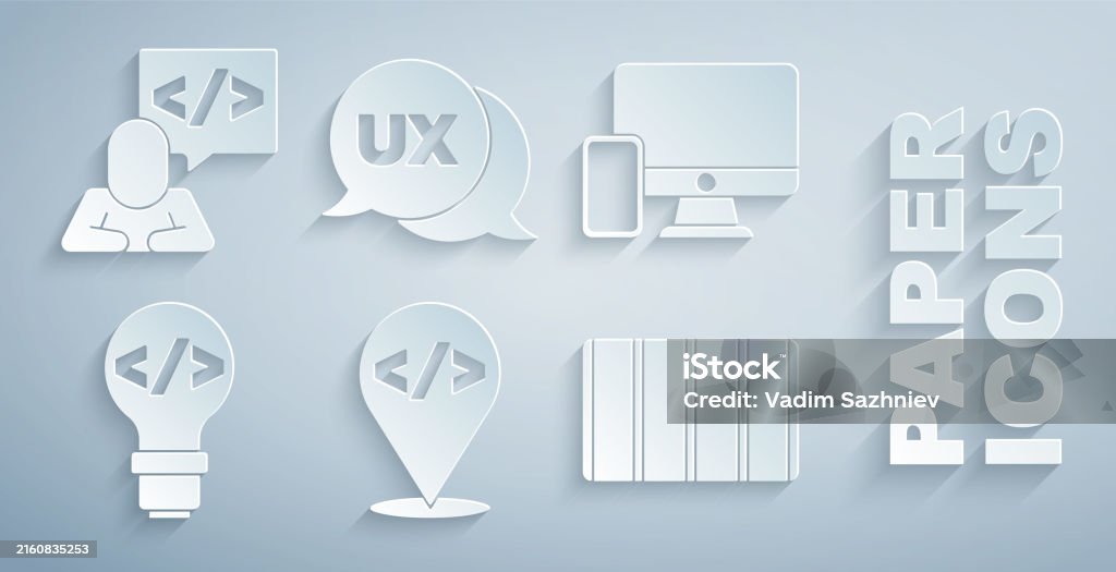 Set Front End Development Monitor And Mobile Color Palette Guide Ui Ux
