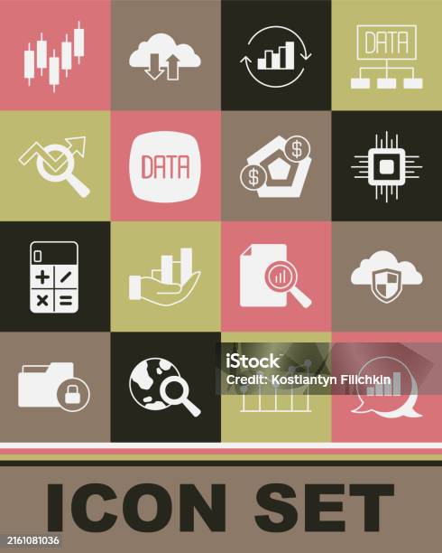 Atur Infografis Diagram Lingkaran Cloud Dan Perisai Cpu Prosesor