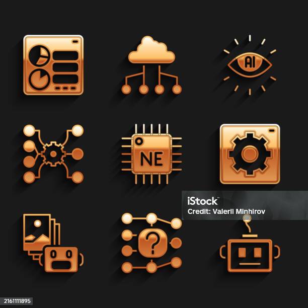 Set Processor Cpu Neural Network Artificial Intelligence Robot Computer Api Interface Ai And