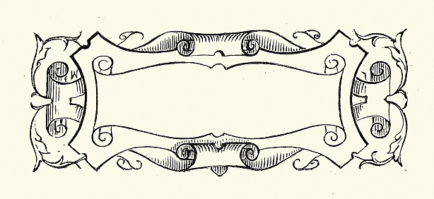 Ilustración de Elemento De Diseño De Estilo Victoriano Cuadro De Título ... Ilustración de Elemento De Diseño De Estilo Victoriano Cuadro De Título ...