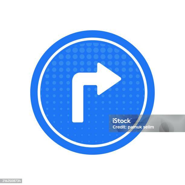 Turn Right Sign Stock Illustration Download Image Now Advice Arrow