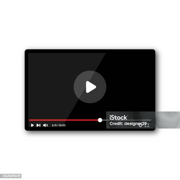 Video Player Template Vector Design Stock Illustration - Download Image ... Video Player Template Vector Design Stock Illustration - Download Image ...