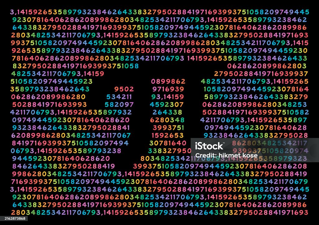 Pi Symbol In Mixed Colored Numbers Numbers And Pi Symbol Concept Stock ... Pi Symbol In Mixed Colored Numbers Numbers And Pi Symbol Concept Stock ...