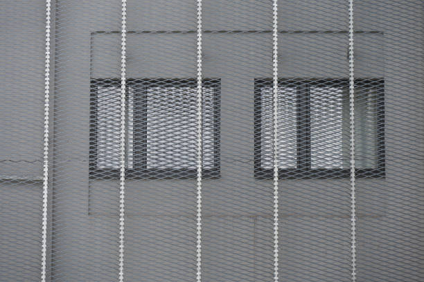 Free Stock Photo of Vertical grey building with checkerboard window ...