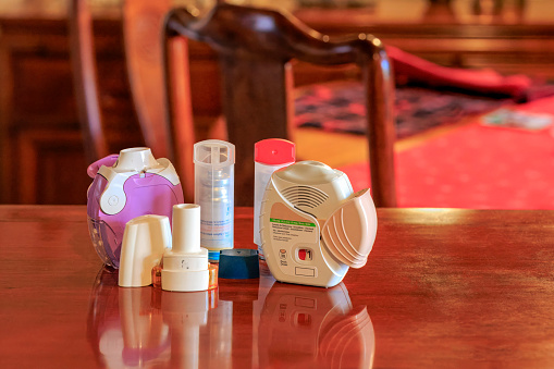 Medicinal Inhalers Used In Treating Asthmatic And Copd Patients Around ... Medicinal Inhalers Used In Treating Asthmatic And Copd Patients Around ...