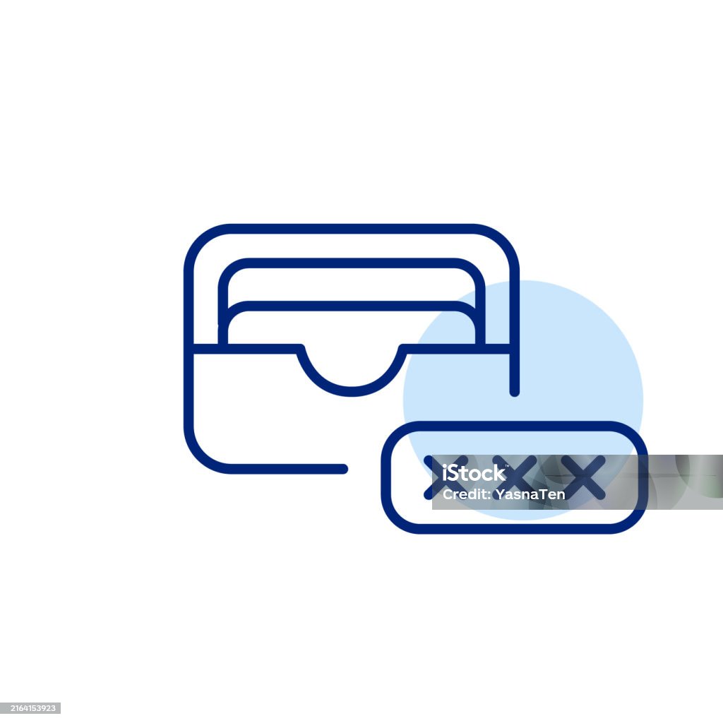 Cards In Ewallet And Password Input Box Secure Access User