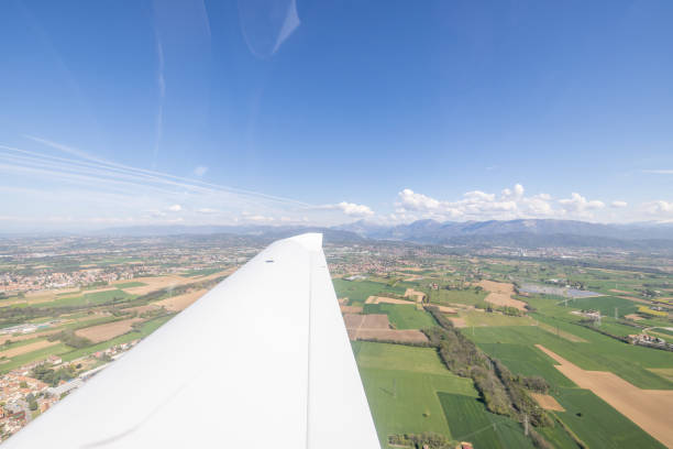 Free Stock Photo of Airplane cockpit view of takeoff over vast ...