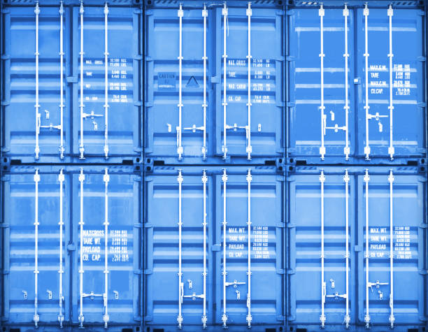 Free Stock Photo of Vivid blue shipping container patterns close-up ...