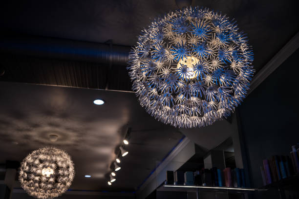 Free Stock Photo of Large spherical light fixtures hanging in a rustic ...