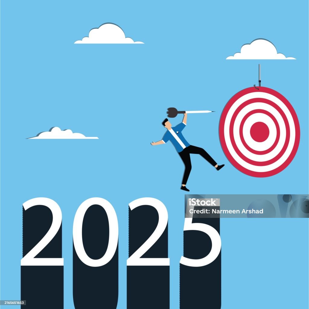 Man Throws Dart At Board For 2025 Stock Illustration - Download Image ... Man Throws Dart At Board For 2025 Stock Illustration - Download Image ...