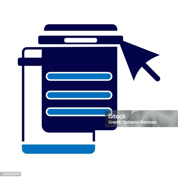 Web Menu Click Menu Nav Bar Menu Scrolling Icon Stock Illustration Download Image Now Istock