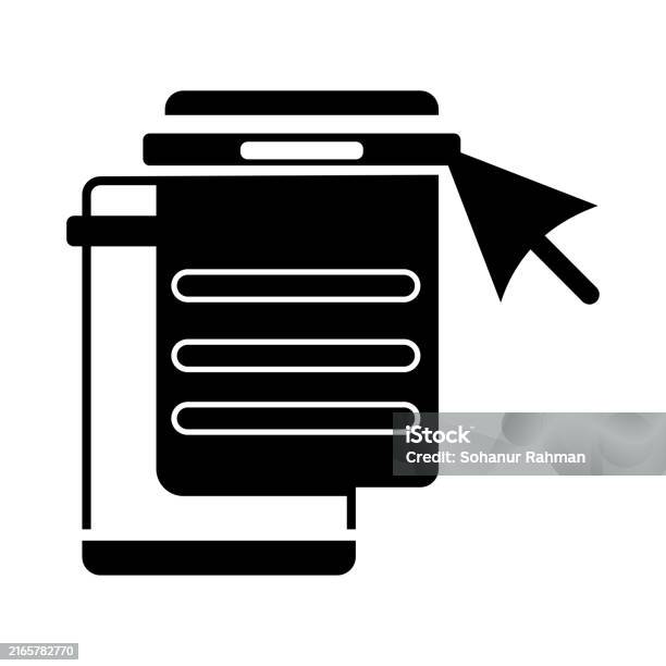 Web Menu Click Menu Nav Bar Menu Scrolling Icon Stock Illustration Download Image Now Istock