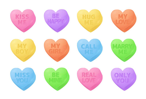 Free Stock Photo of Colorful candy hearts with messages | Download Free ...