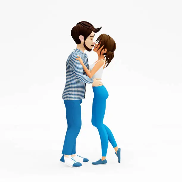 Free Cartoon Couple Kissing Photos And Pictures Freeimages