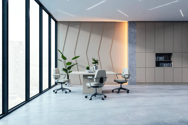Free Stock Photo of Modern minimalist office with daylight | Download ...