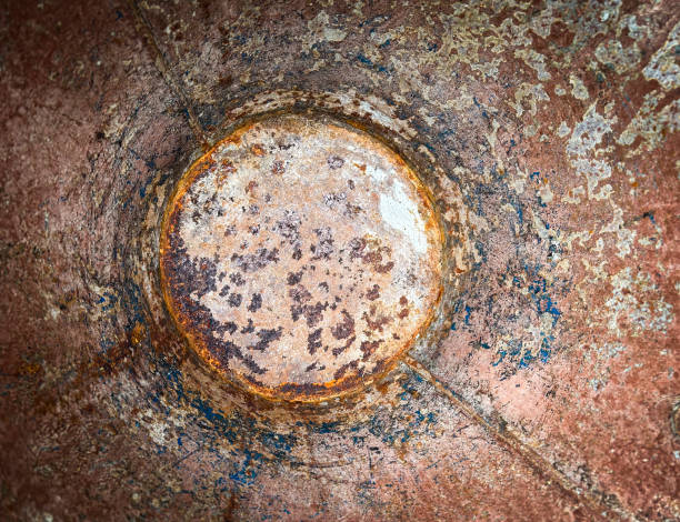 Free picture: Rusty metal of oil barrel close-up texture