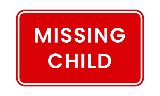 Missing Child Sign Label Typescript Signage Vector Poster Template ... Missing Child Sign Label Typescript Signage Vector Poster Template ...