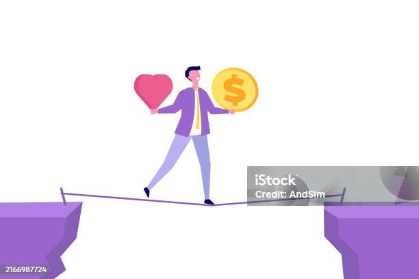 Balance Between Work And Health Work And Life Balance Concept Between