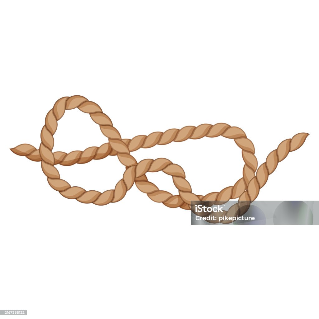 Bend Rope Knot Cartoon Vector Illustration Stock Illustration ... Bend Rope Knot Cartoon Vector Illustration Stock Illustration ...