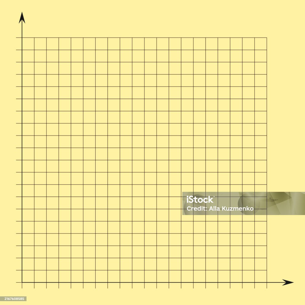 Vetores De Grid Paper Mathematical Graph Cartesian Coordinate System