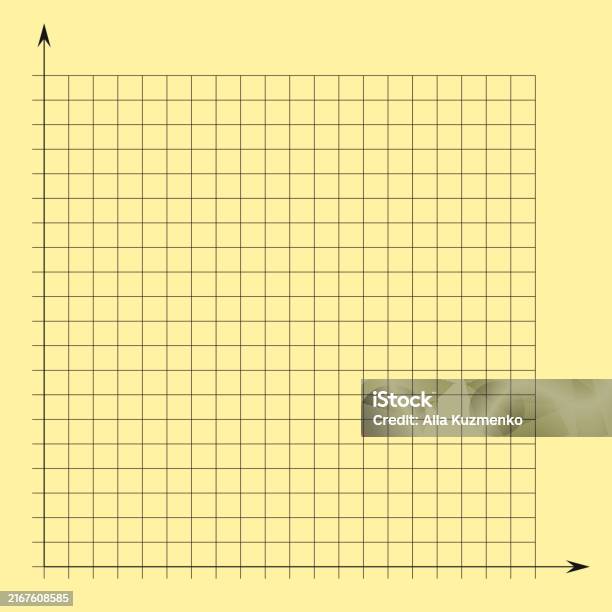 Vetores De Grid Paper Mathematical Graph Cartesian Coordinate System